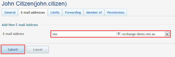 Creating aliases for a Hosted Exchange mailbox | iiHelp Creating aliases for a Hosted Exchange mailbox | iiHelp