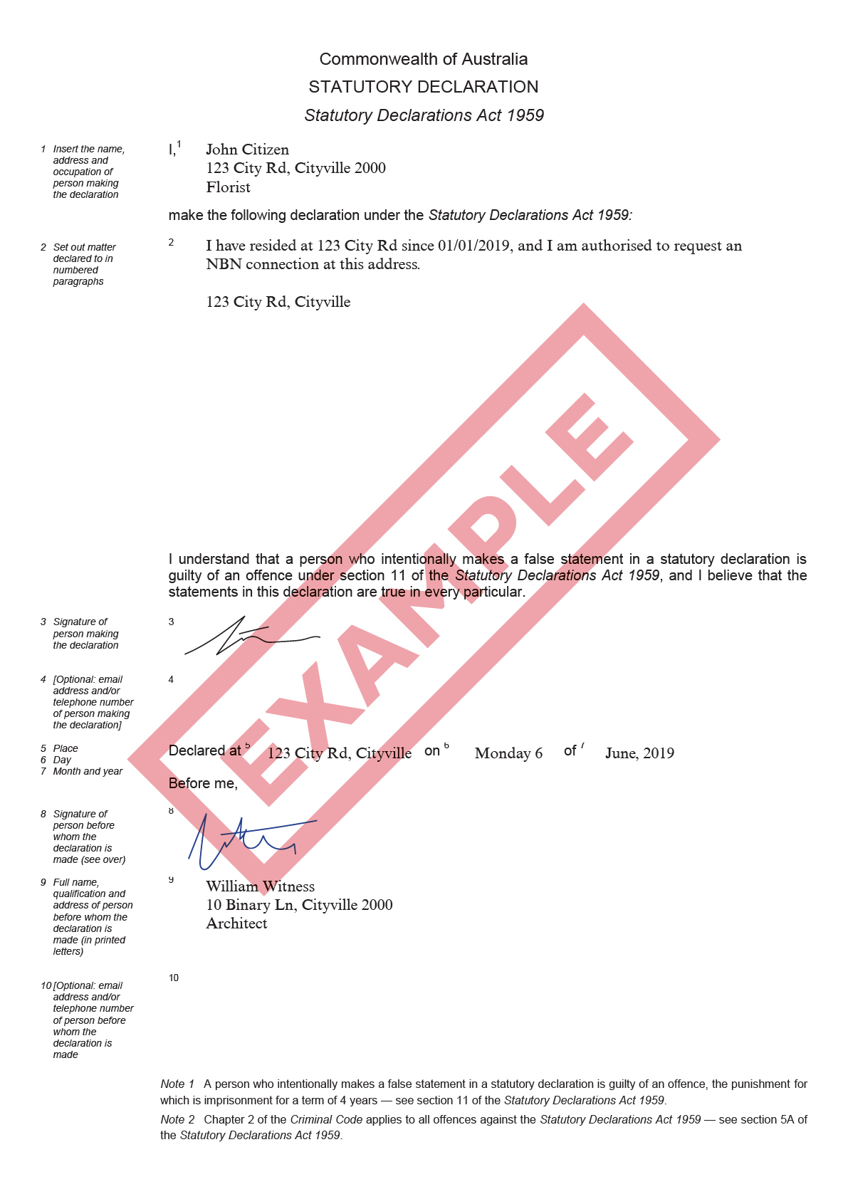 How To Lodge A Statutory Declaration Form IiHelp